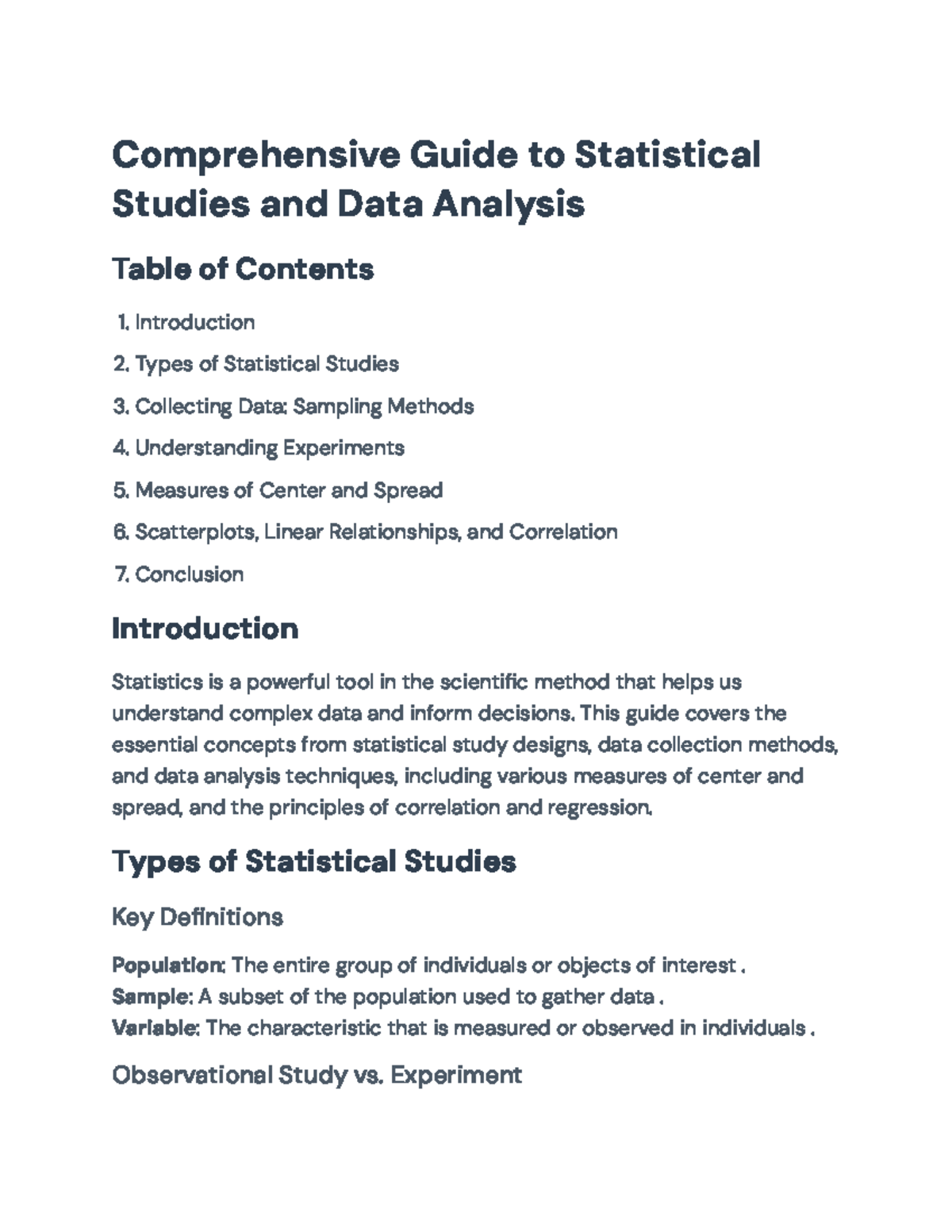 Statistical Studies and Data Analysis: A Comprehensive Guide ...