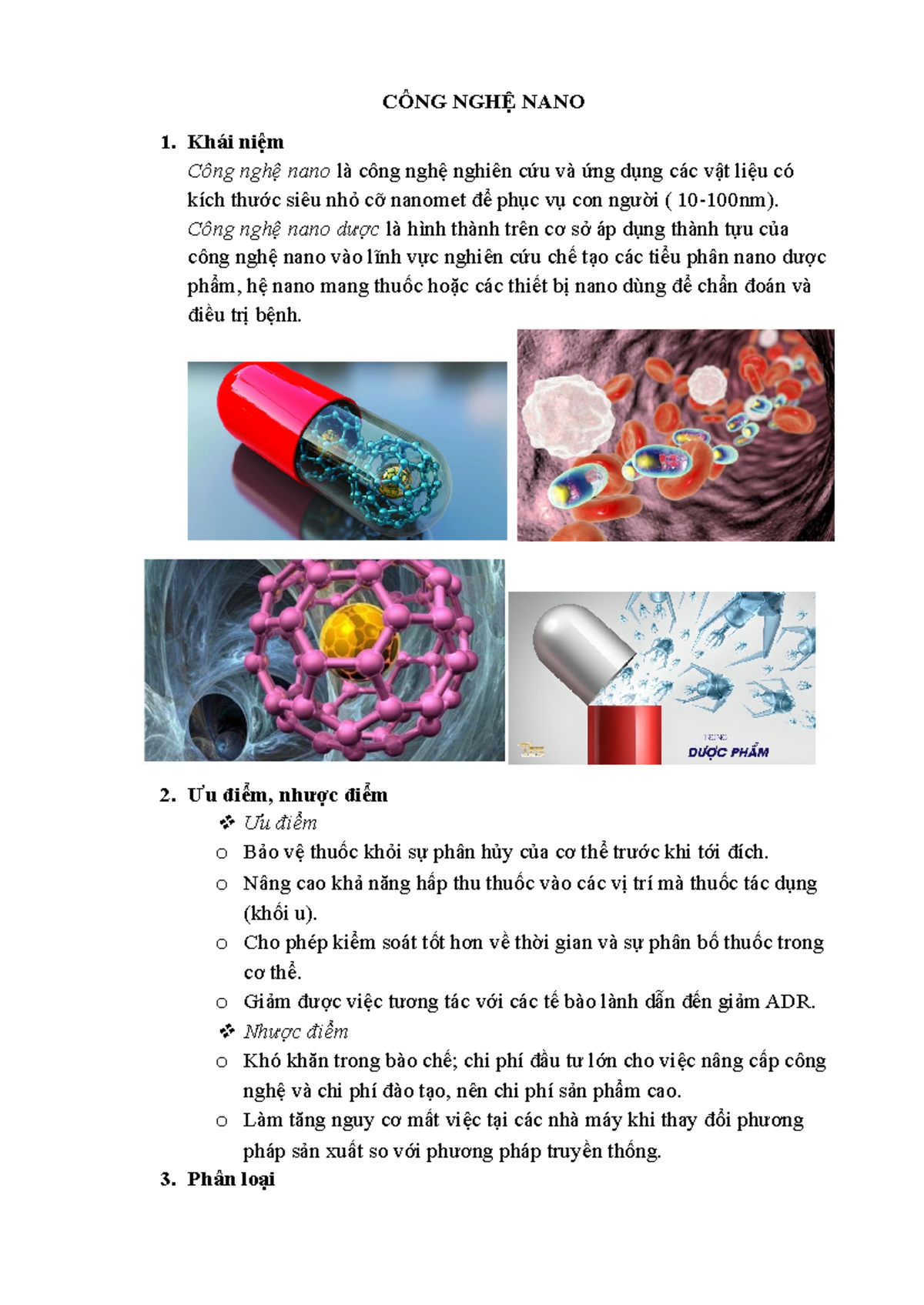 CÔNG NGHỆ NANO - Bài Tập Nhóm và Ứng Dụng Thực Tiễn - Studocu