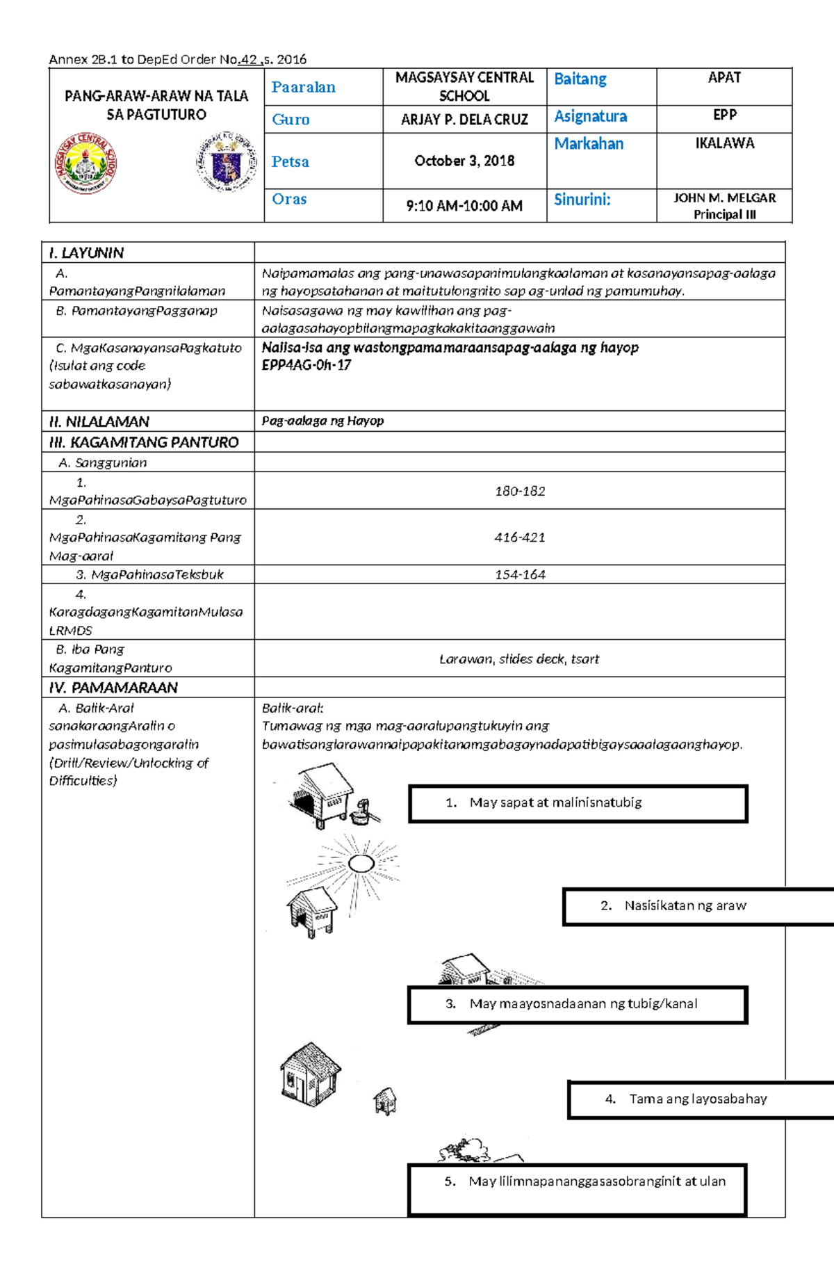 COT DLP EPP 204: Teaching Strategies and Learning Materials Guide - Studocu
