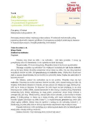 Together kl4 U4 Unit Test Standard B - Together dla 4 klasy Tests ...