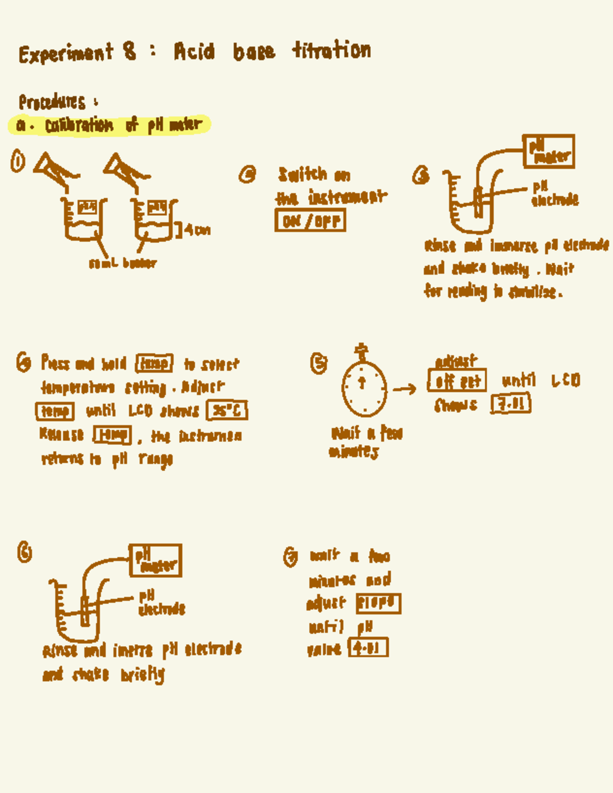 Exp 8 - Acid-Base Titration Procedures and pH Meter Calibration - Studocu