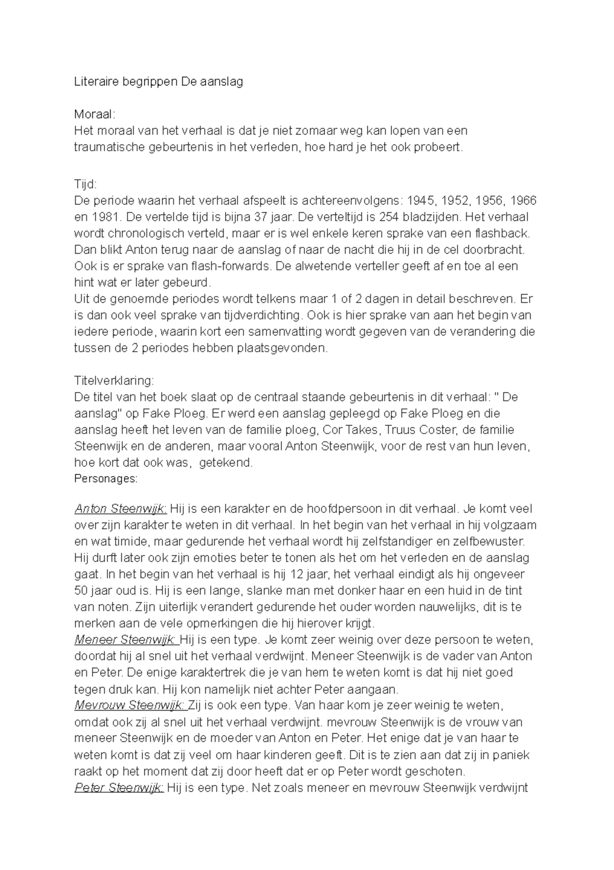 Kappen! - Analyse van het Boek van Carry Slee in Kl 3A - Studeersnel