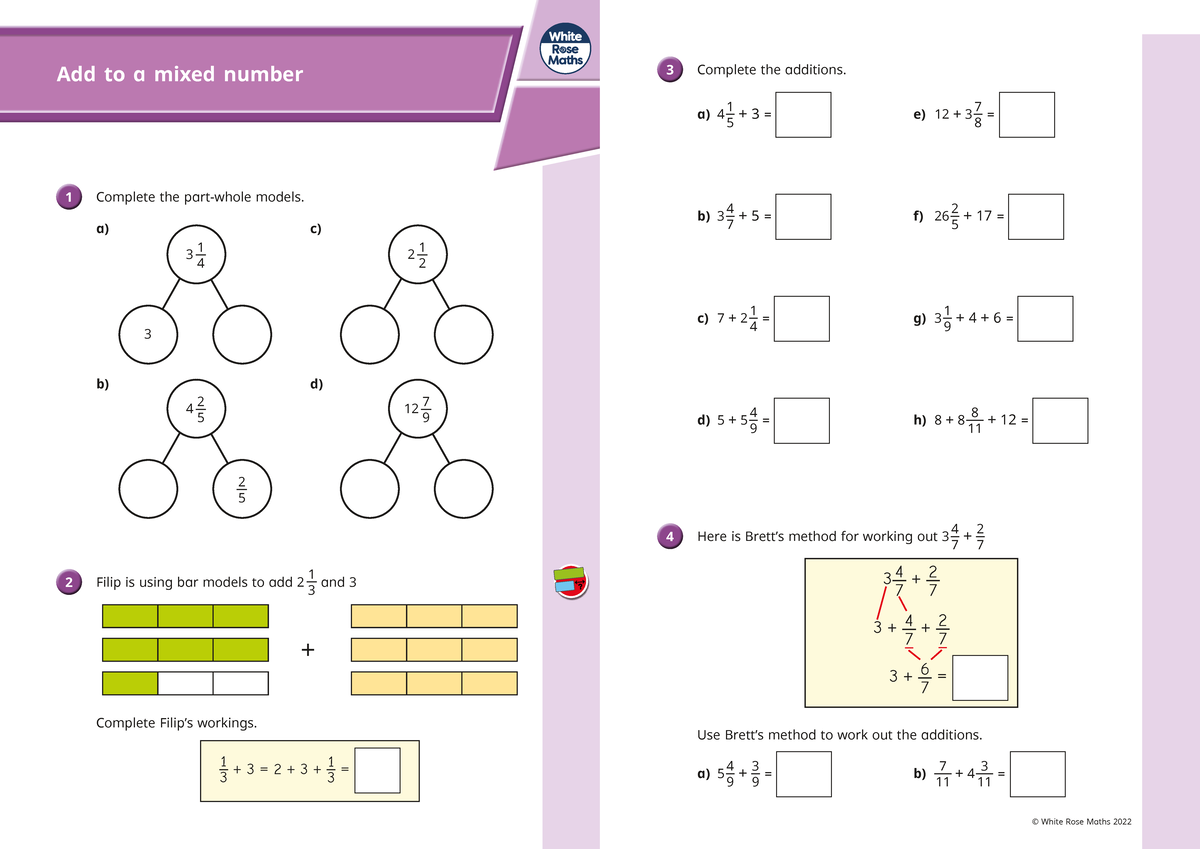 WS - WO12 Mixed Number Addition Practice Worksheet - Studocu