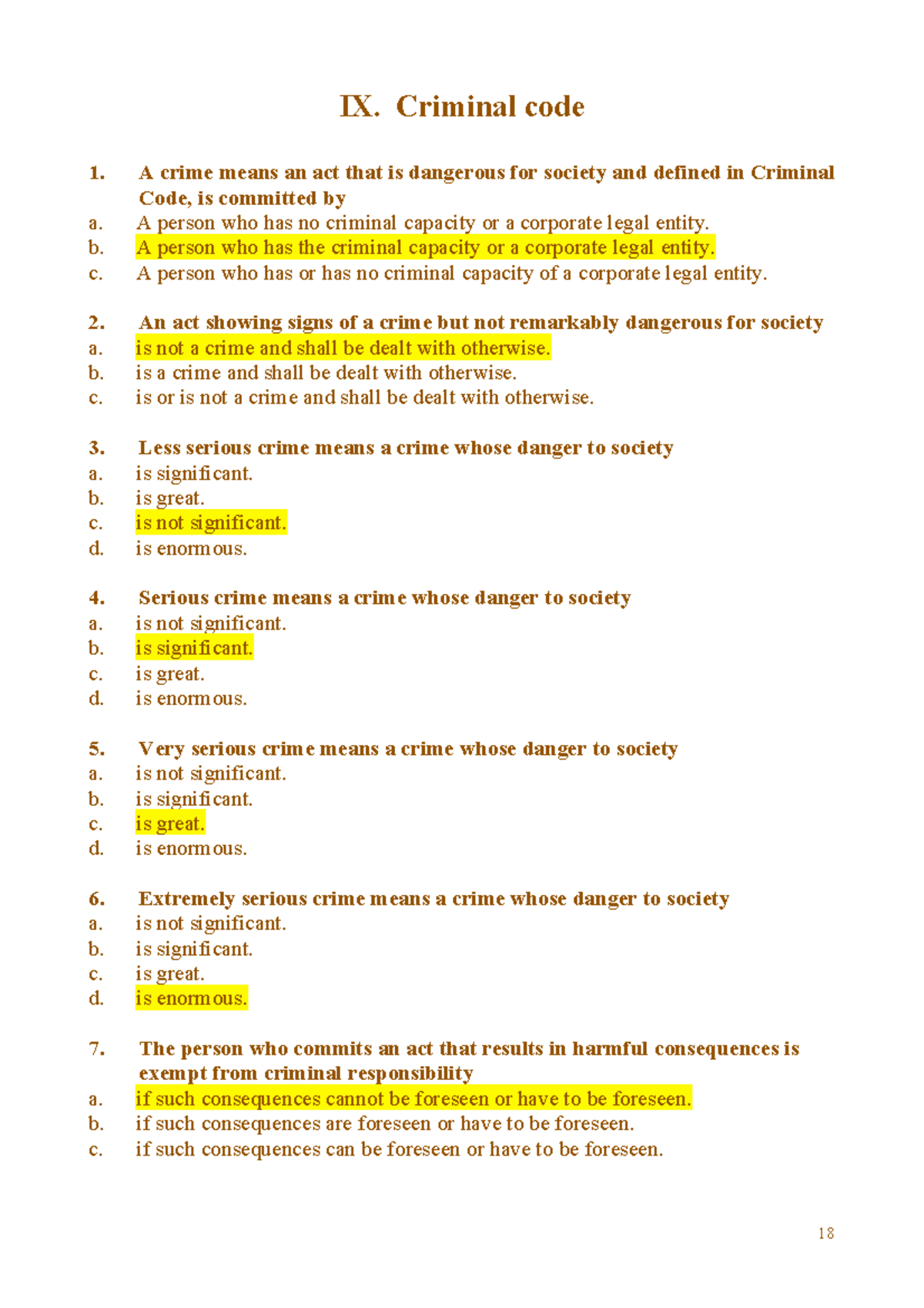 Lesson 9: Understanding the Criminal Code and Legal Definitions - Studocu