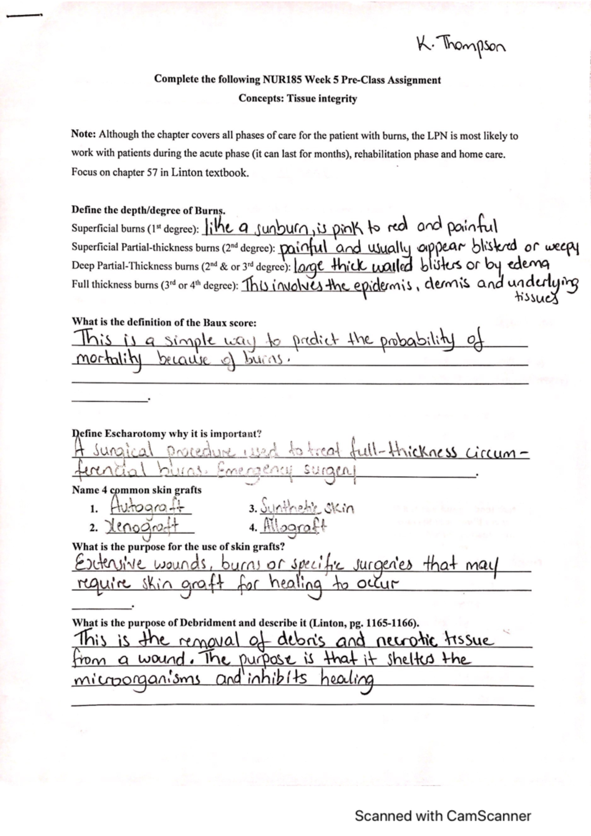 185 Week 5 - Homework Assignment Guide - Studocu