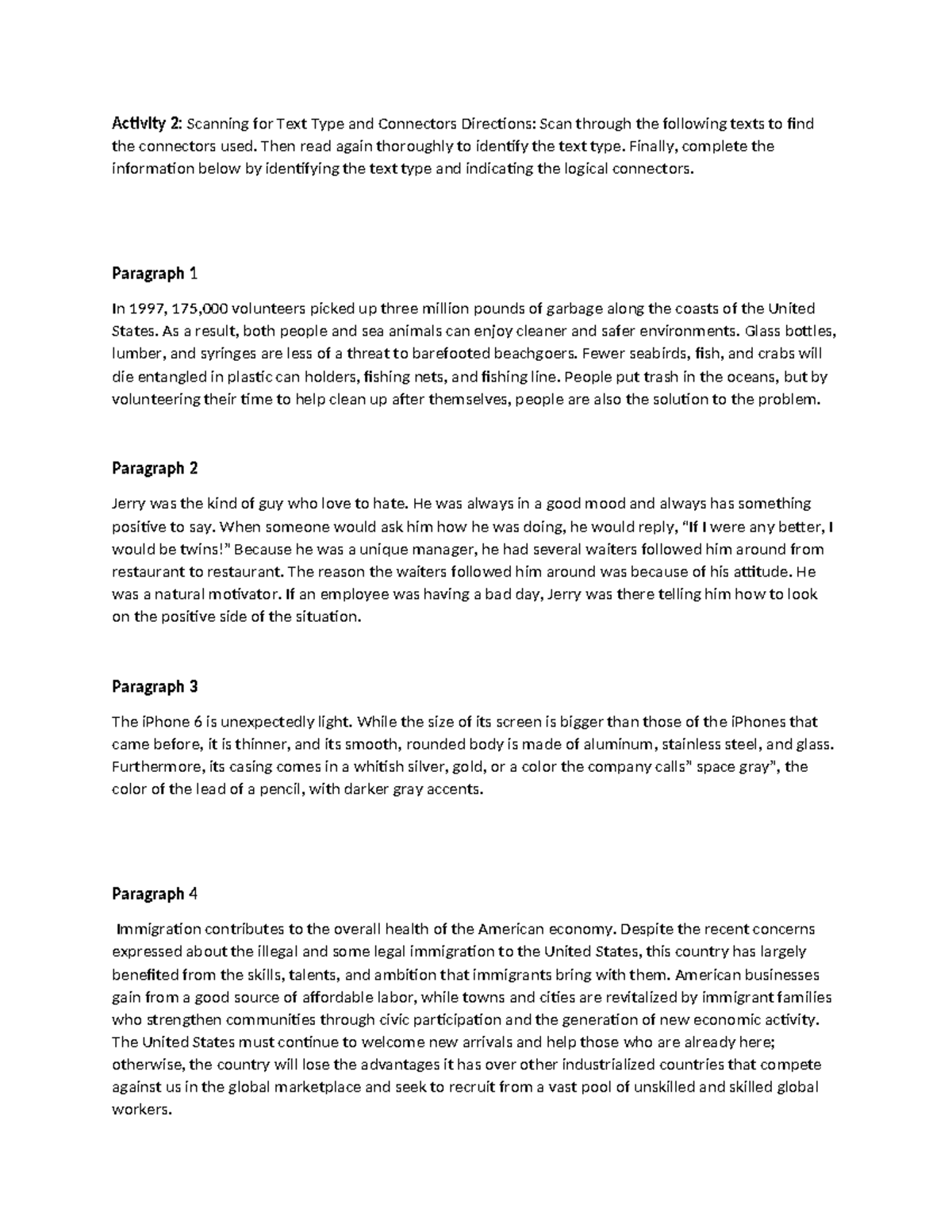 Activity 2 eng8 - asdaegrfgadwdadaw - Activity 2: Scanning for Text ...