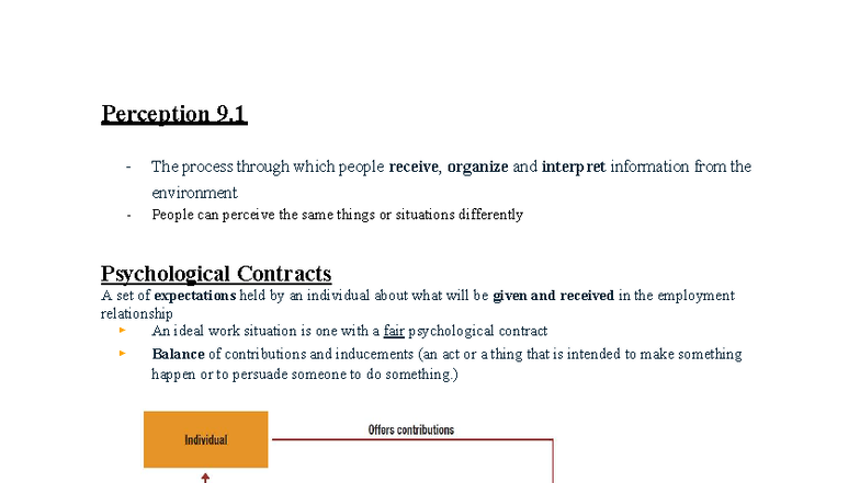 Ethics and Individual Behavior: Understanding Perception and ...