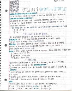 Gen Chem I - Chapter 4 Study Guide, Prof Deak - Chapter 4: Chemical ...