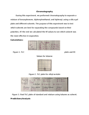 Orgo Lab 4 - Organic Molecule Worksheet - CHM2210L - Studocu
