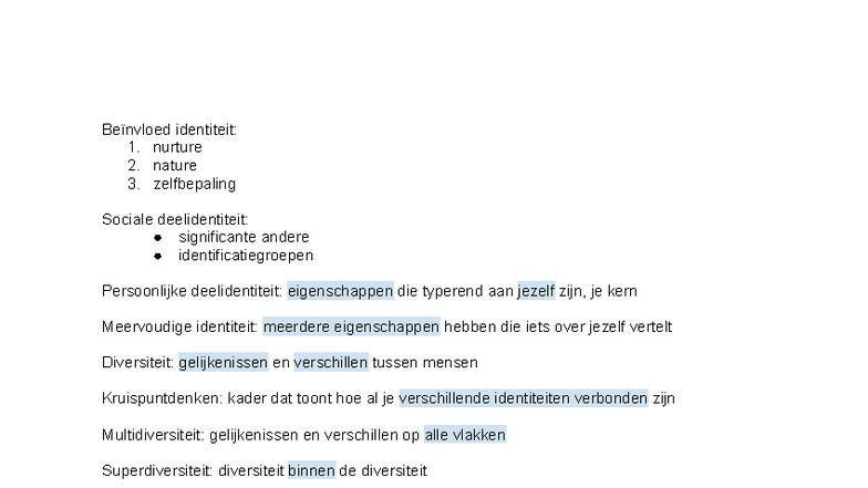 Identiteit en Diversiteit: Een Verkenning van Meervoudige Identiteiten ...