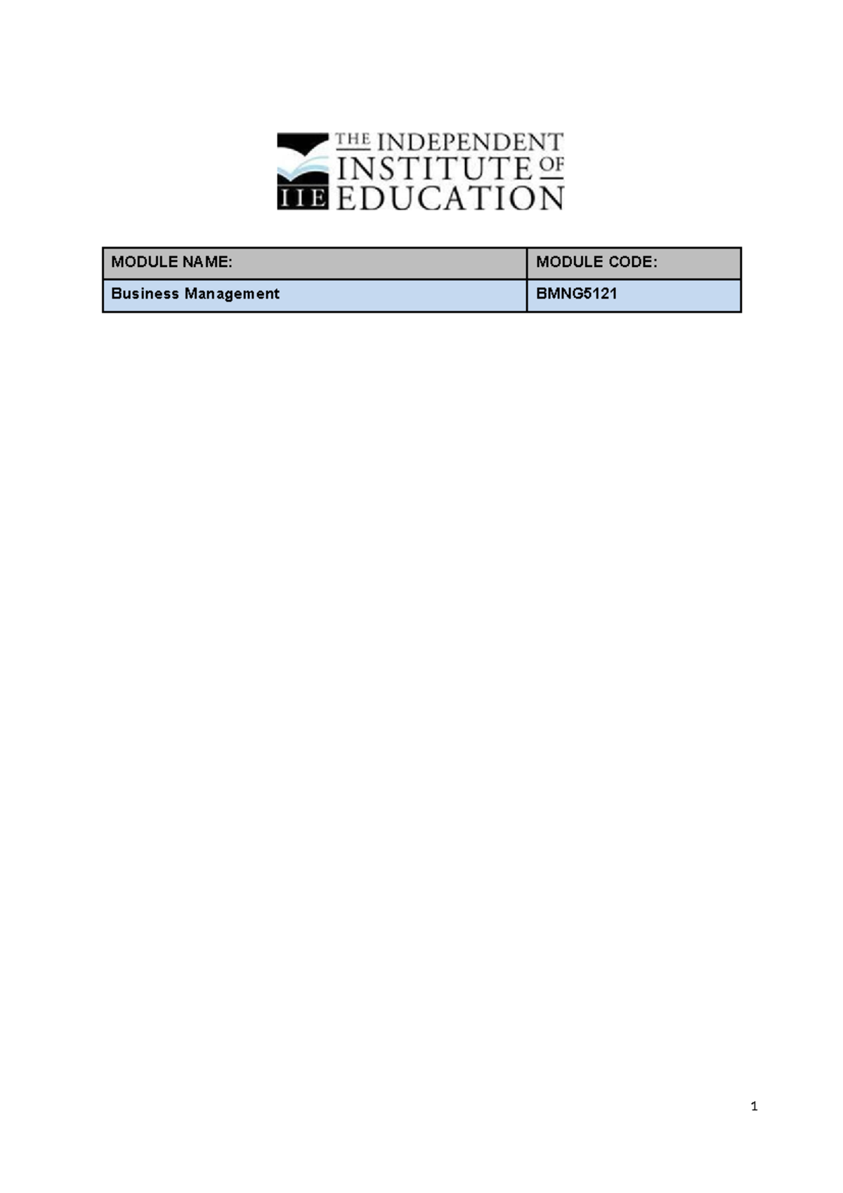 BMNG5121 Assignment 1: Business Ownership, Sustainability & Strategy ...