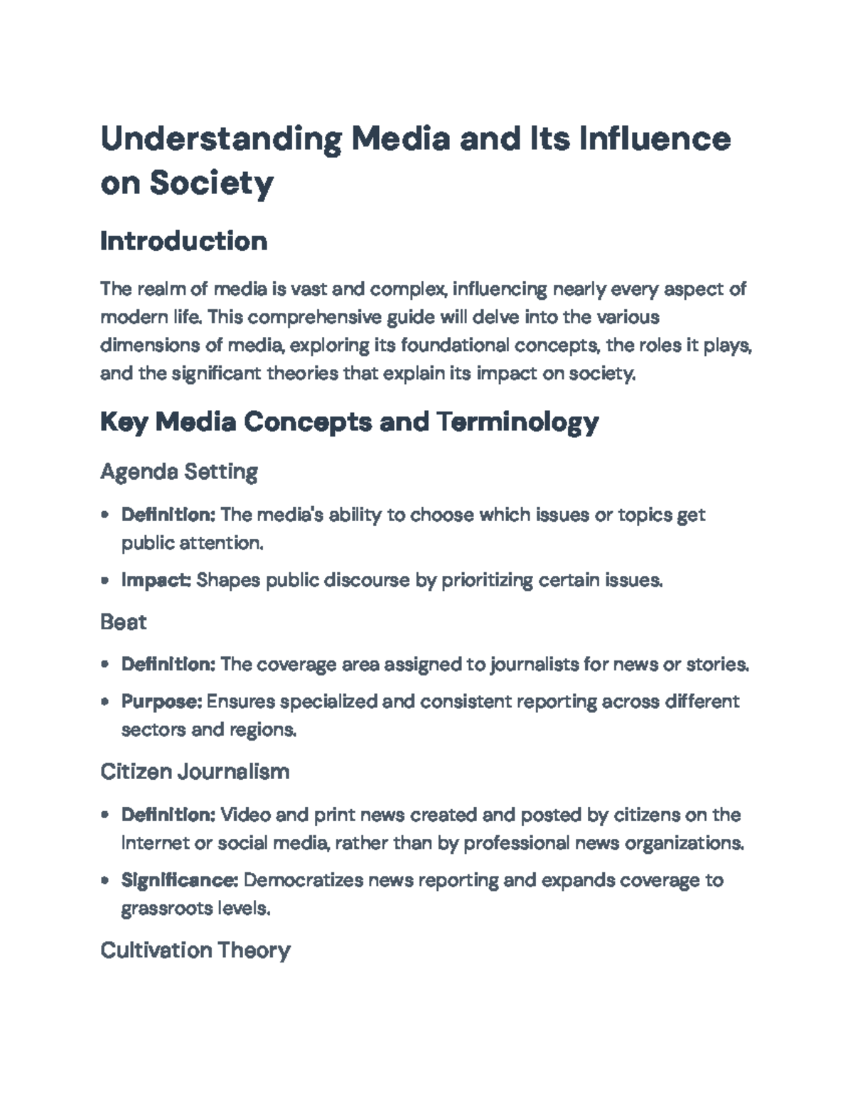 Understanding Media's Role and Impact on Society: Key Theories ...