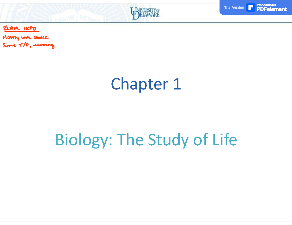 Chapter 1: Biology - Understanding Life and Its Fundamental Theories ...