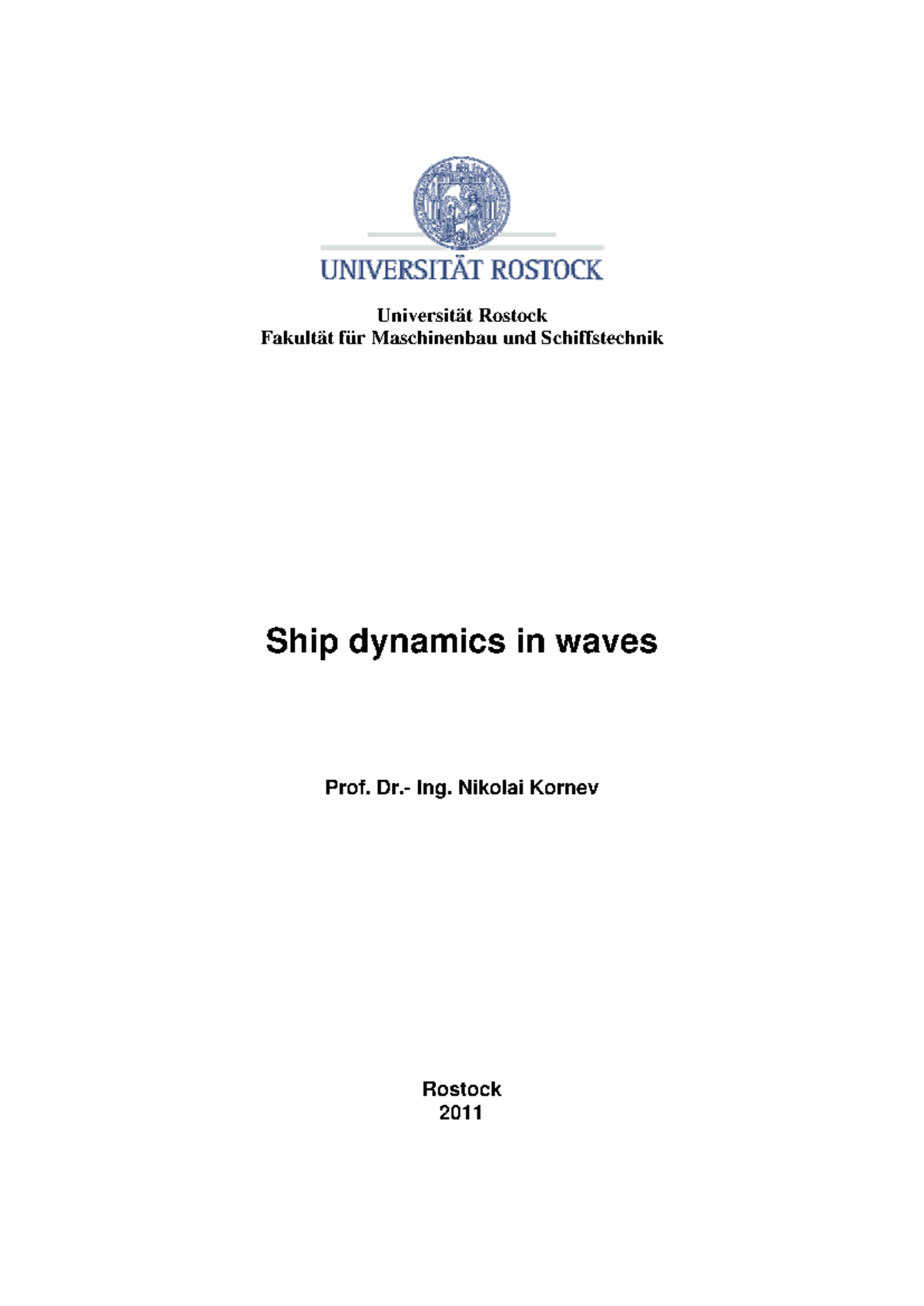 Ship Dynamics in Waves: Understanding Ship Motion & Coupling Effects ...