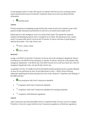 [Solved] Review the scenario and determine if the physician query is - Advanced CPT & HCPCS II ...