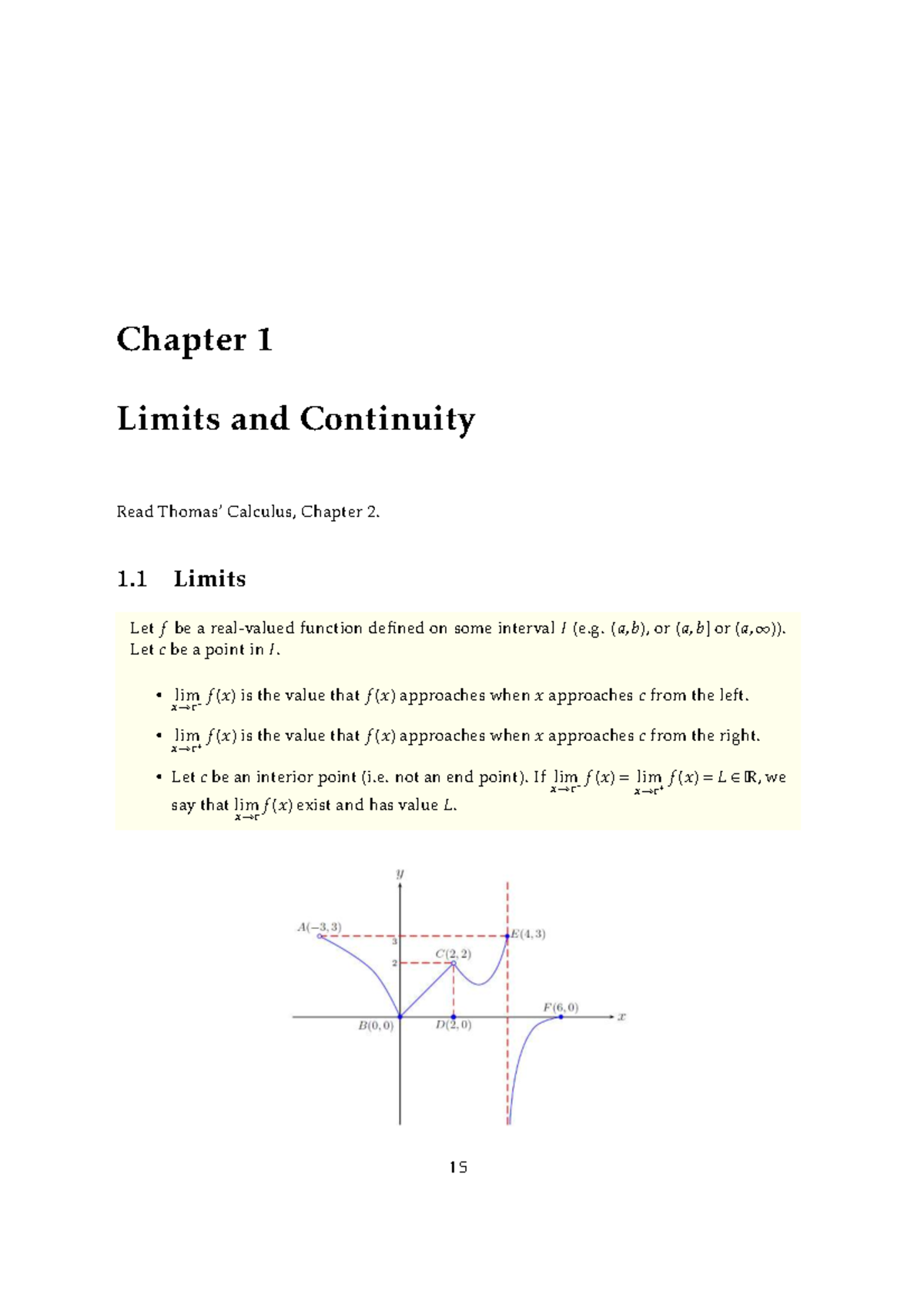 Chapter 1: Limits and Continuity in Calculus - Studocu