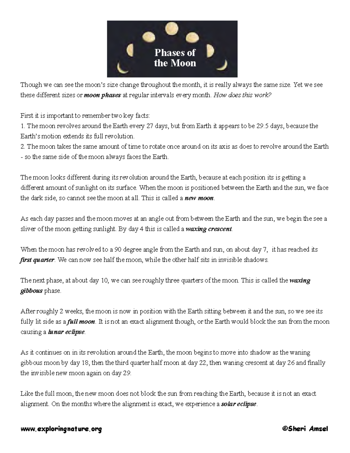 Phases of the Moon: Understanding Lunar Changes and Patterns - Studocu