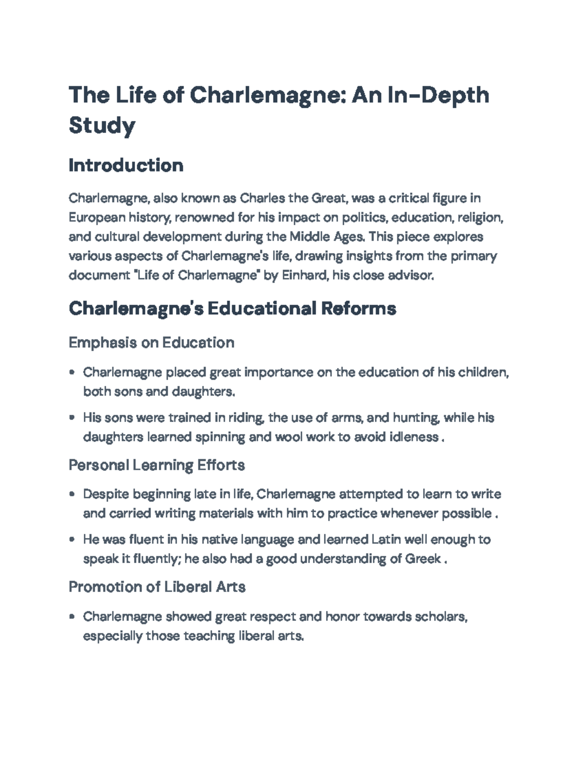 Charlemagne: An In-Depth Study of His Life and Legacy - The Life of ...