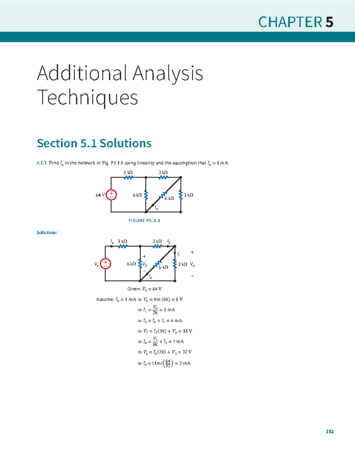 Textbook Chapter 5 Solution - 151 CHAPTER 5 Additional Analysis Techniques Section 5 Solutions 5 ...