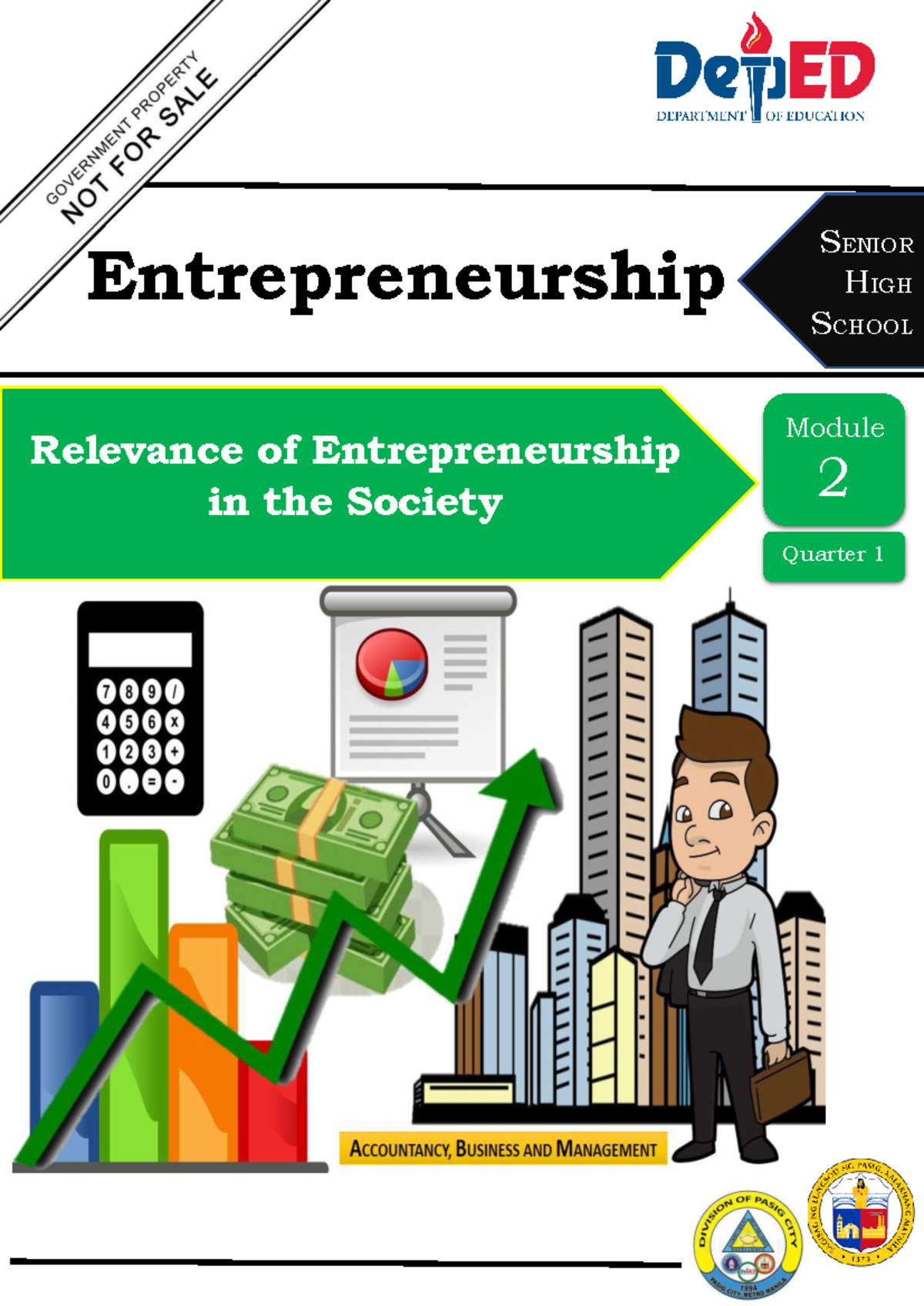 Entrep Q1-M2: Relevance of Entrepreneurship in Society - Studocu