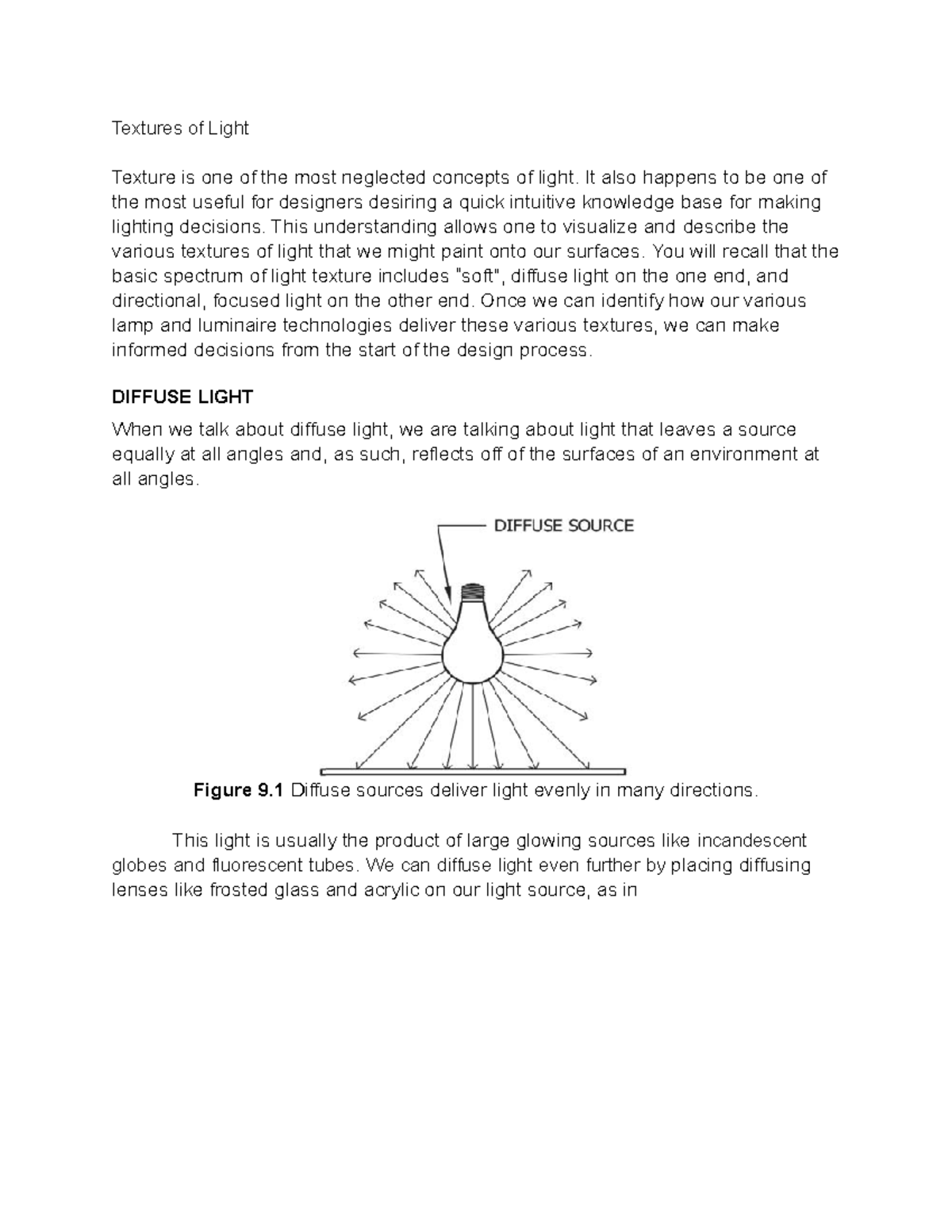 Textures of Light: Exploring Diffuse and Directional Illuminations ...