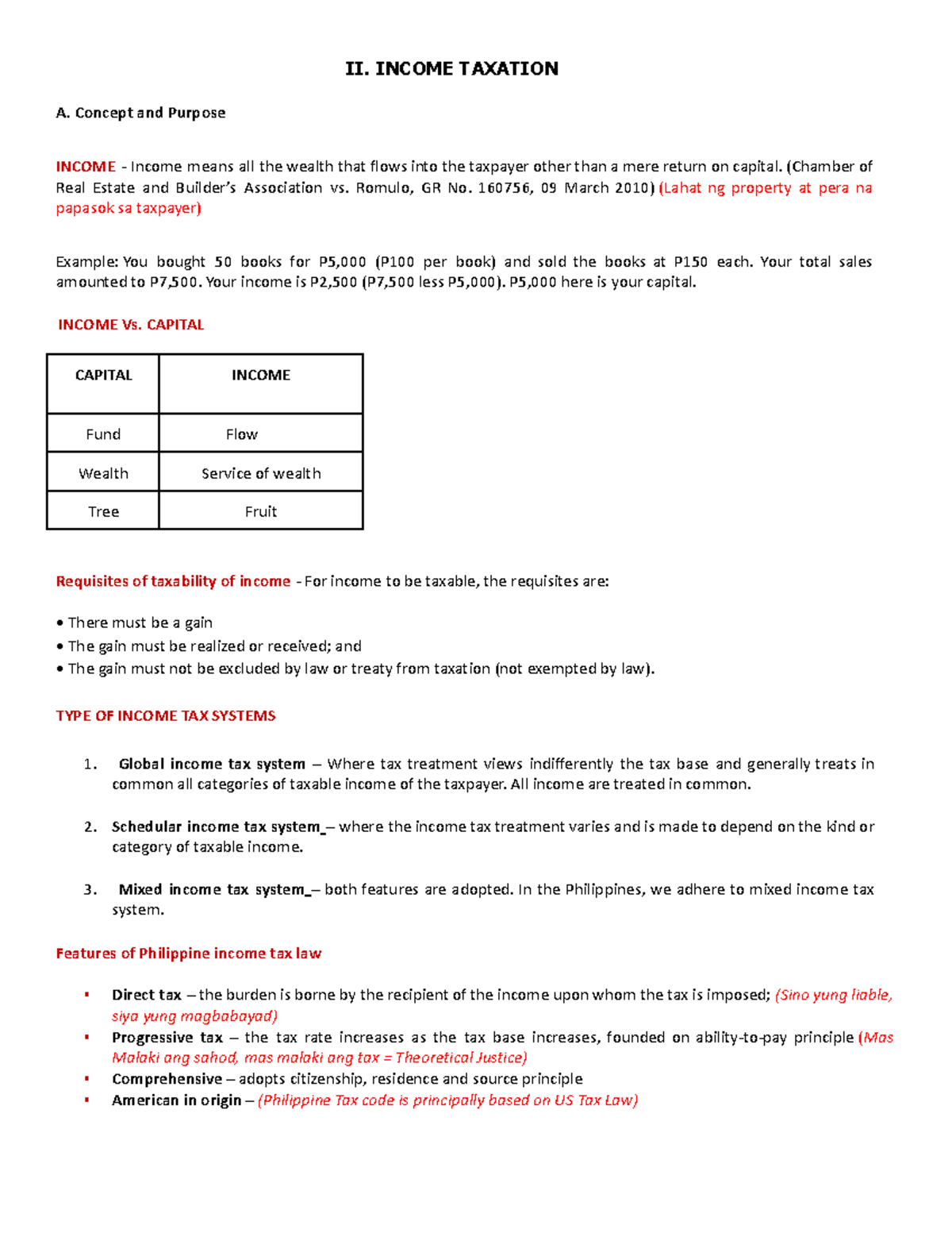 Taxation 101: Midterm Reviewer for Course Code TAX101 - Studocu
