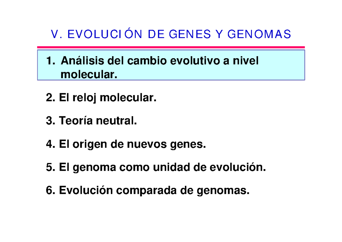 El origen y evolución de nuevos genes: Mecanismos y teorías - V ...