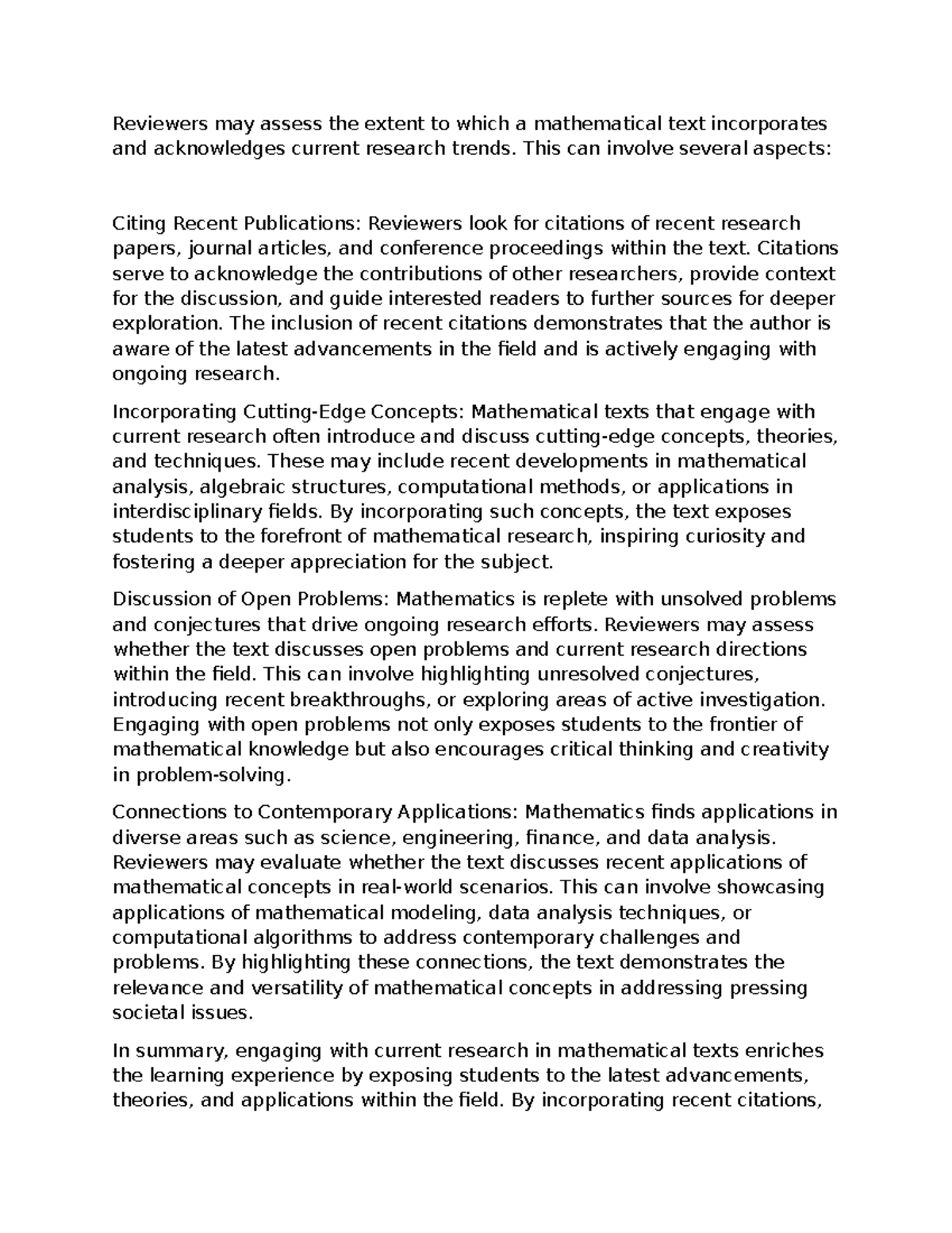 Math Is Not Mathing Math Reviewers May Assess The Extent To Which A