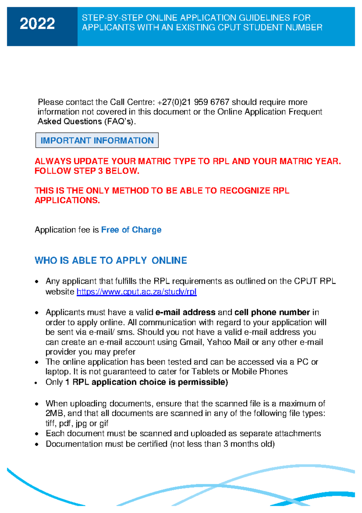 2022 Step-by-Step RPL Online Application Guide With Existing Student Nr - 2022 STEP-BY-STEP ...