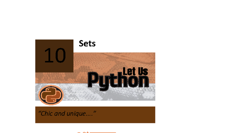 LUP 10: Sets in Python - Comprehensive Guide and Exercises - Studocu