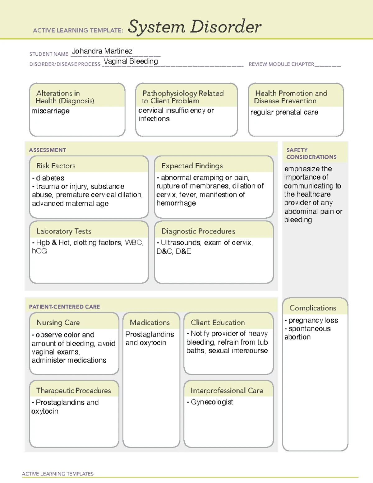 Week 4 System Disorder Nur 4 - ACTIVE LEARNING TEMPLATES THERAPEUTIC ...
