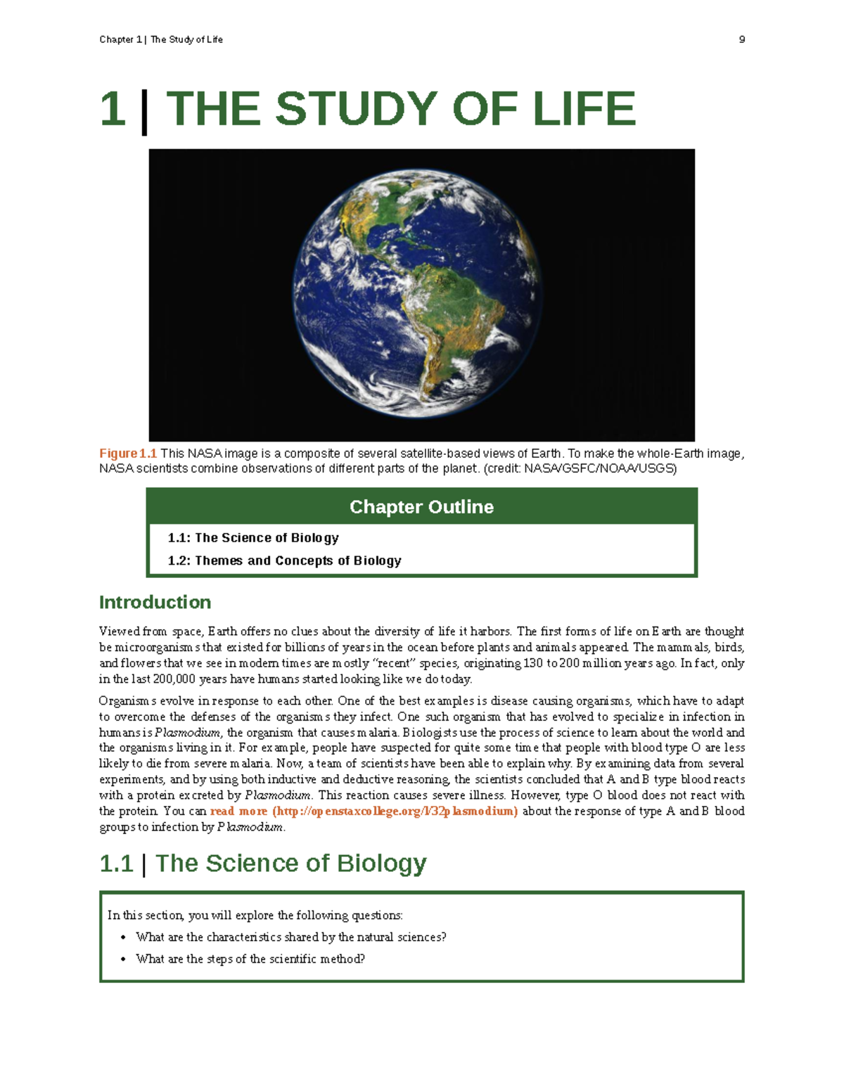 AP Biology: Chapter 1 - The Study of Life and Its Foundations - Studocu