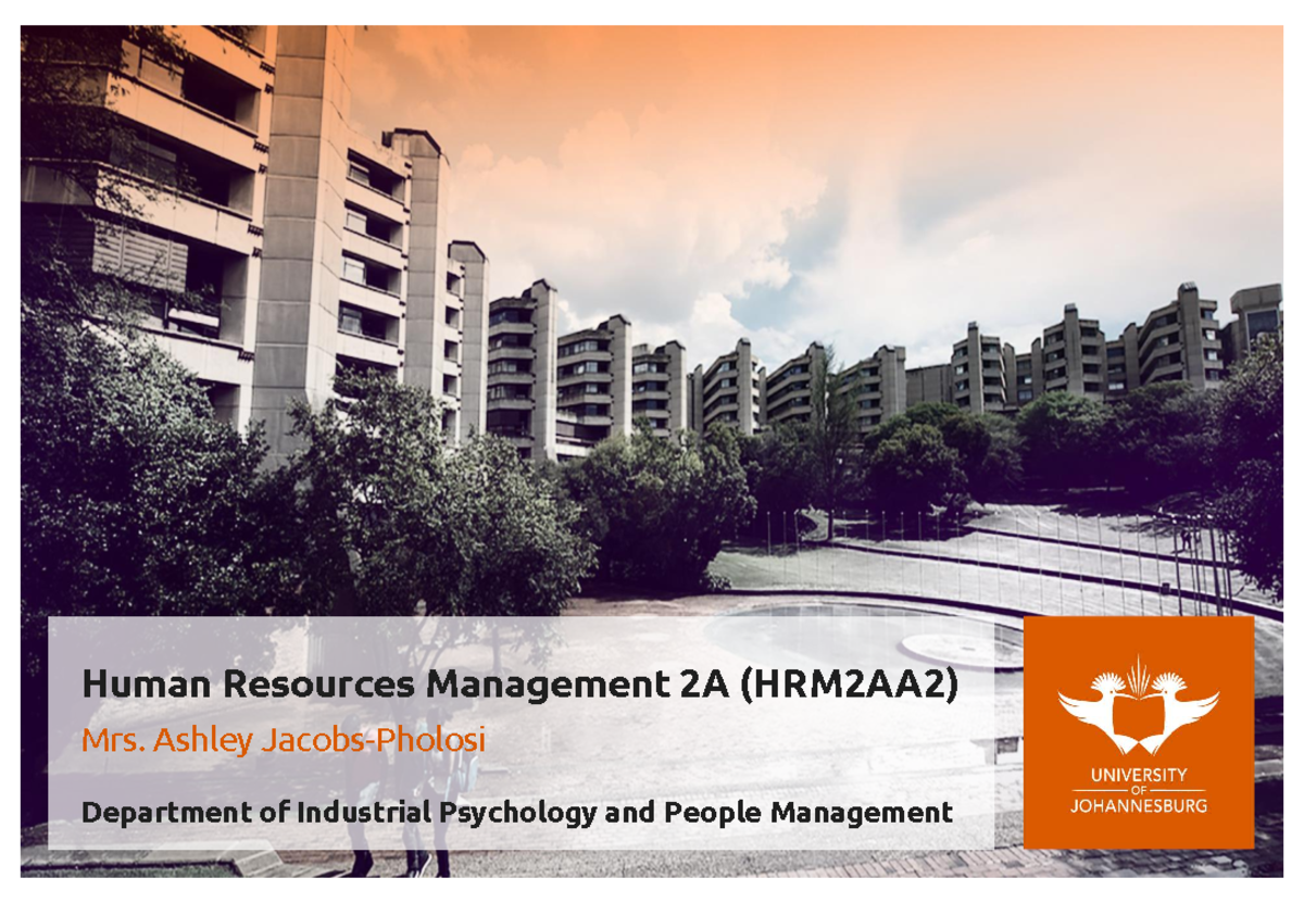 HRM2AA2 Week 11 Lecture Notes: Training Evaluation - Studocu