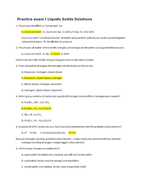 ACS CHEM 122 F - Final Exam Practice Material 2024 - Studocu