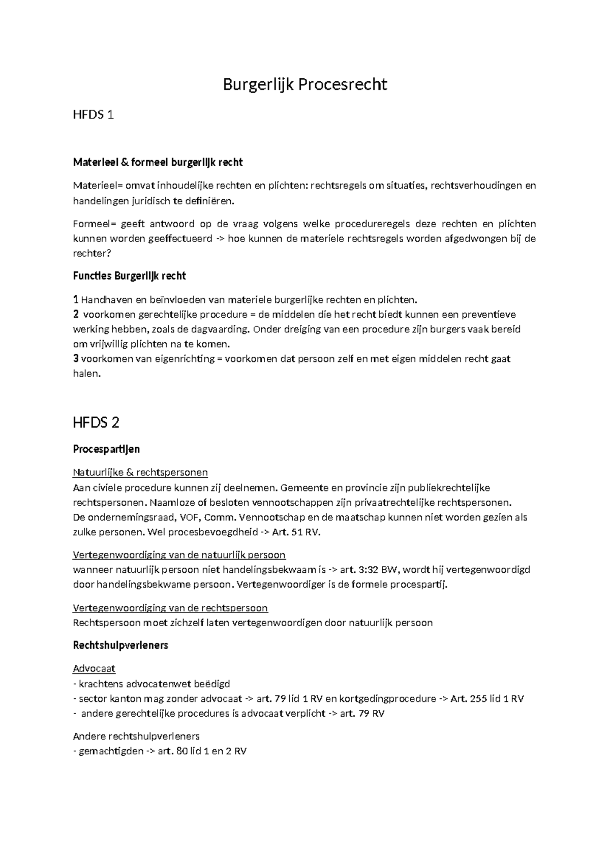 Burgerlijk Procesrecht: Materieel en Formeel Recht in Detail - Studeersnel