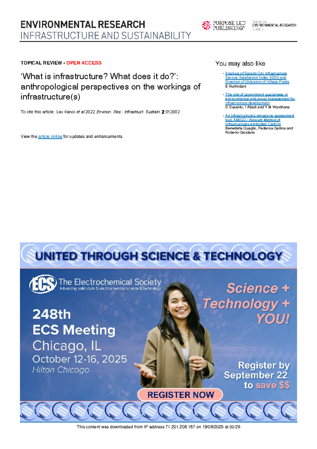 What is Infrastructure? An Anthropological Perspective on Its Functions - Studocu