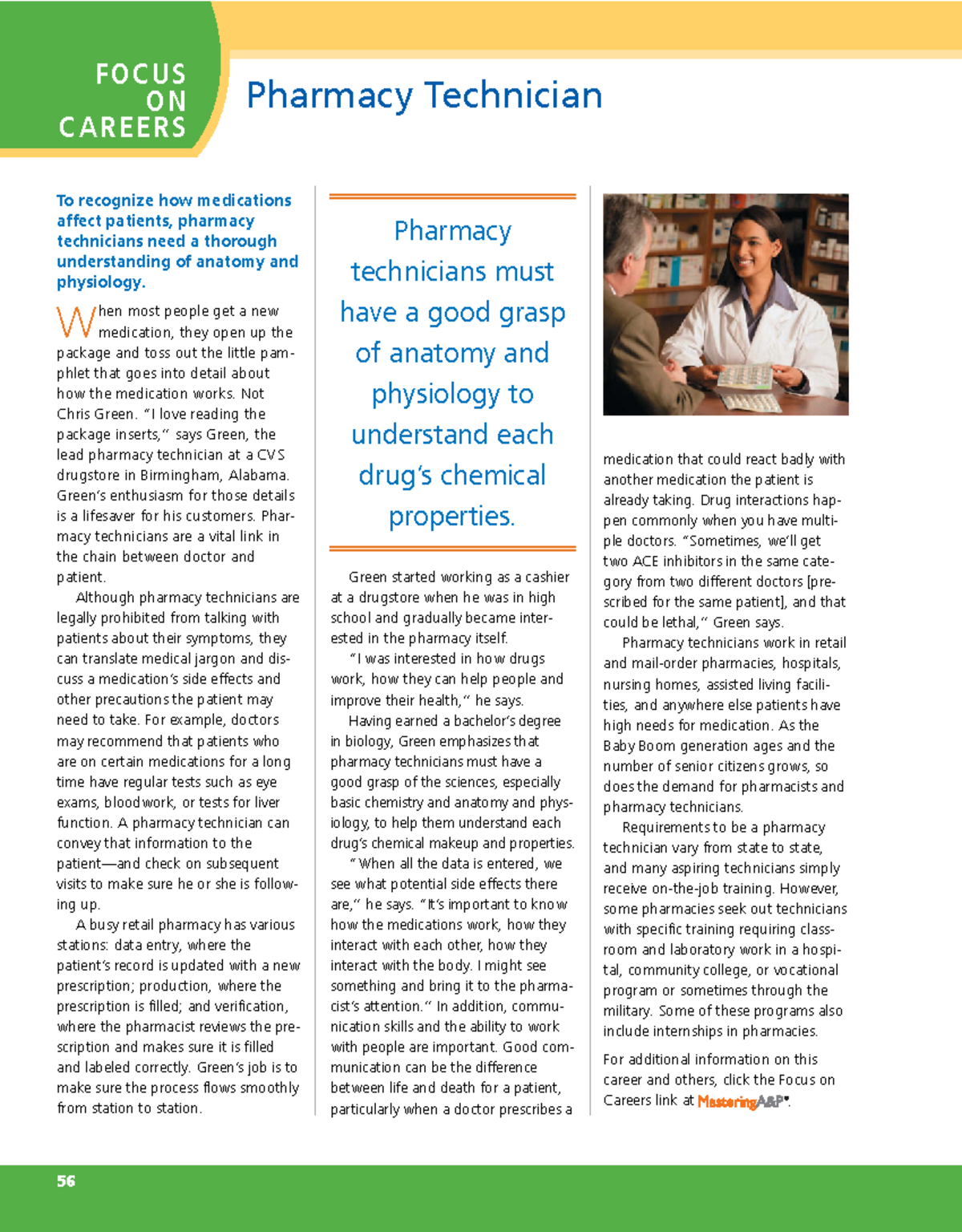 Anatomy and physiology 1-29 - 56 Pharmacy Technician Pharmacy ...