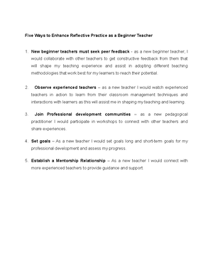 [Solved] Define teacher identity - The Reflective Practitioner A ...