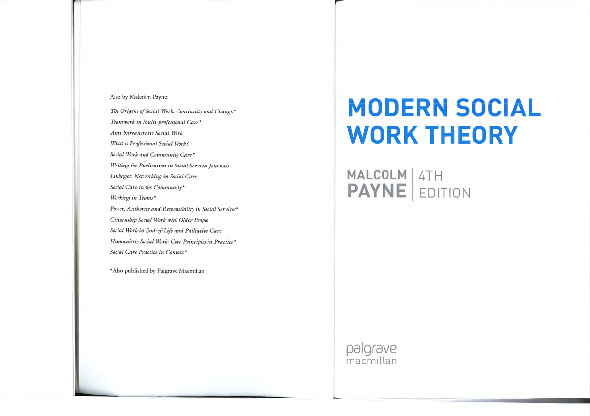 Critical Social Work Theories: Insights from Malcolm Payne's 4th ...