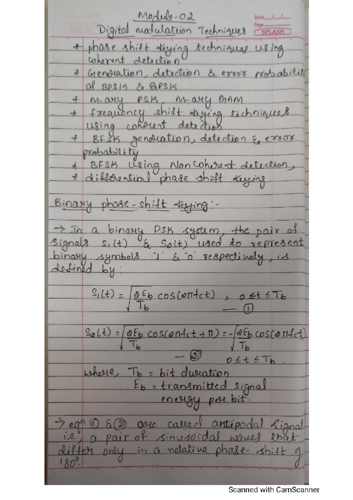 Digital Modulation Techniques: PSK, QPSK, and QAM Overview (DC Module ...