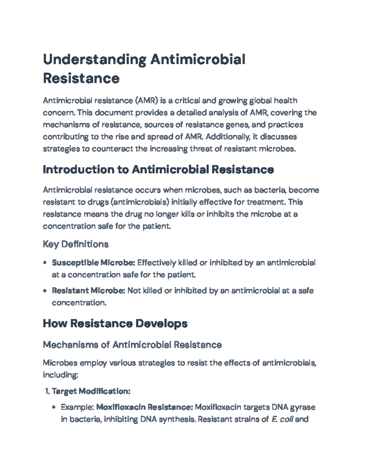 Understanding Antimicrobial Resistance: Mechanisms, Factors, and ...