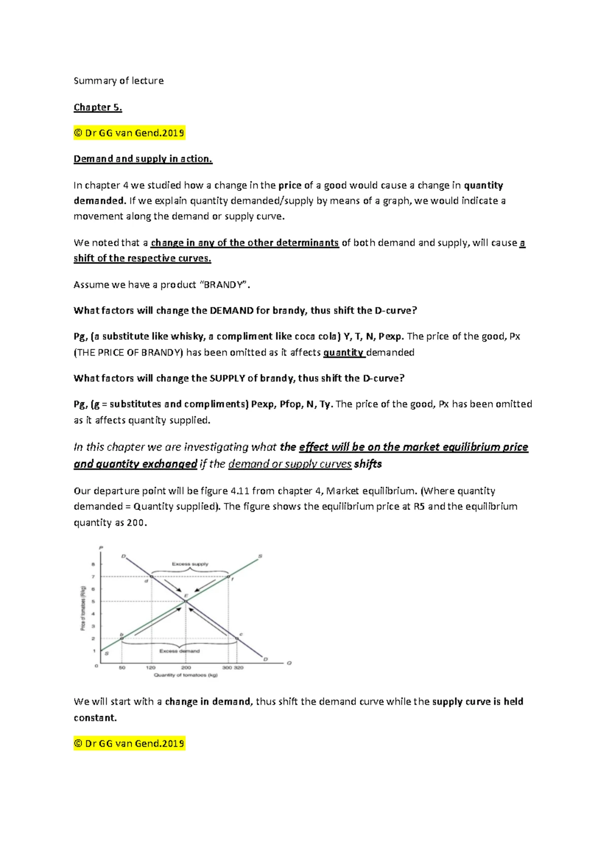 Chapter 4 - Power Point slides - • Chapter 4: Demand, supply and prices ...