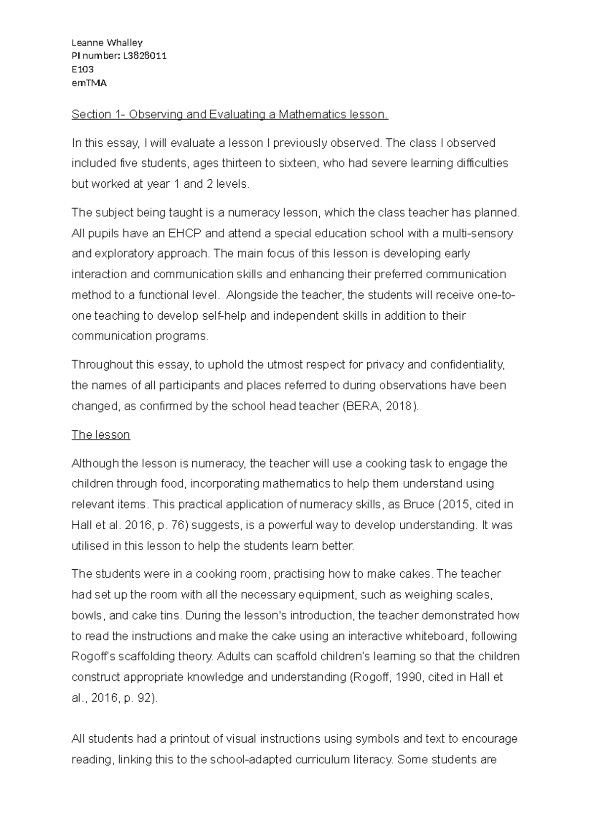 Evaluating Mathematics Lessons for Students with Special Needs - emTMA ...