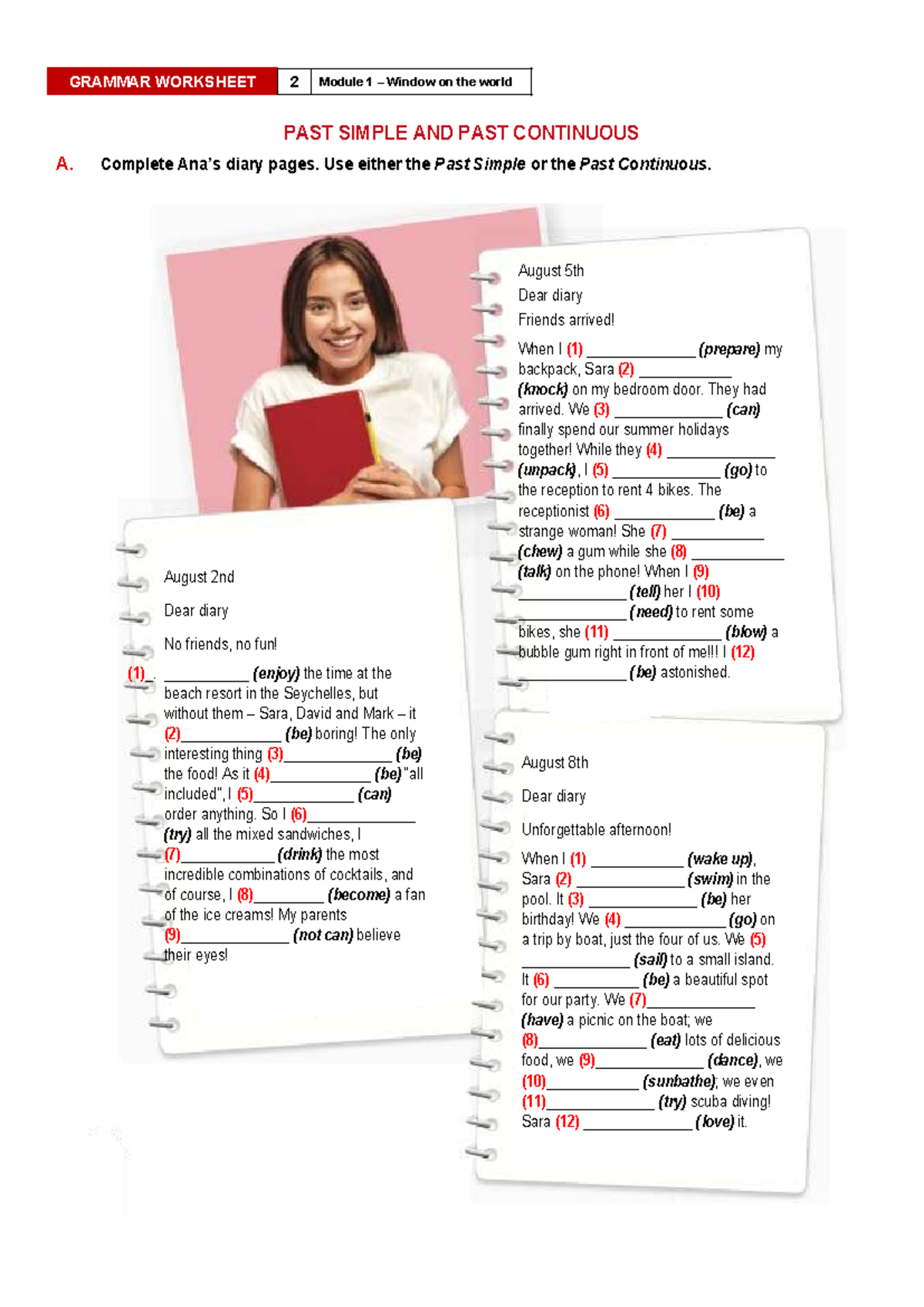 GRAMMAR WORKSHEET 2: PAST SIMPLE VS PAST CONTINUOUS - Studocu