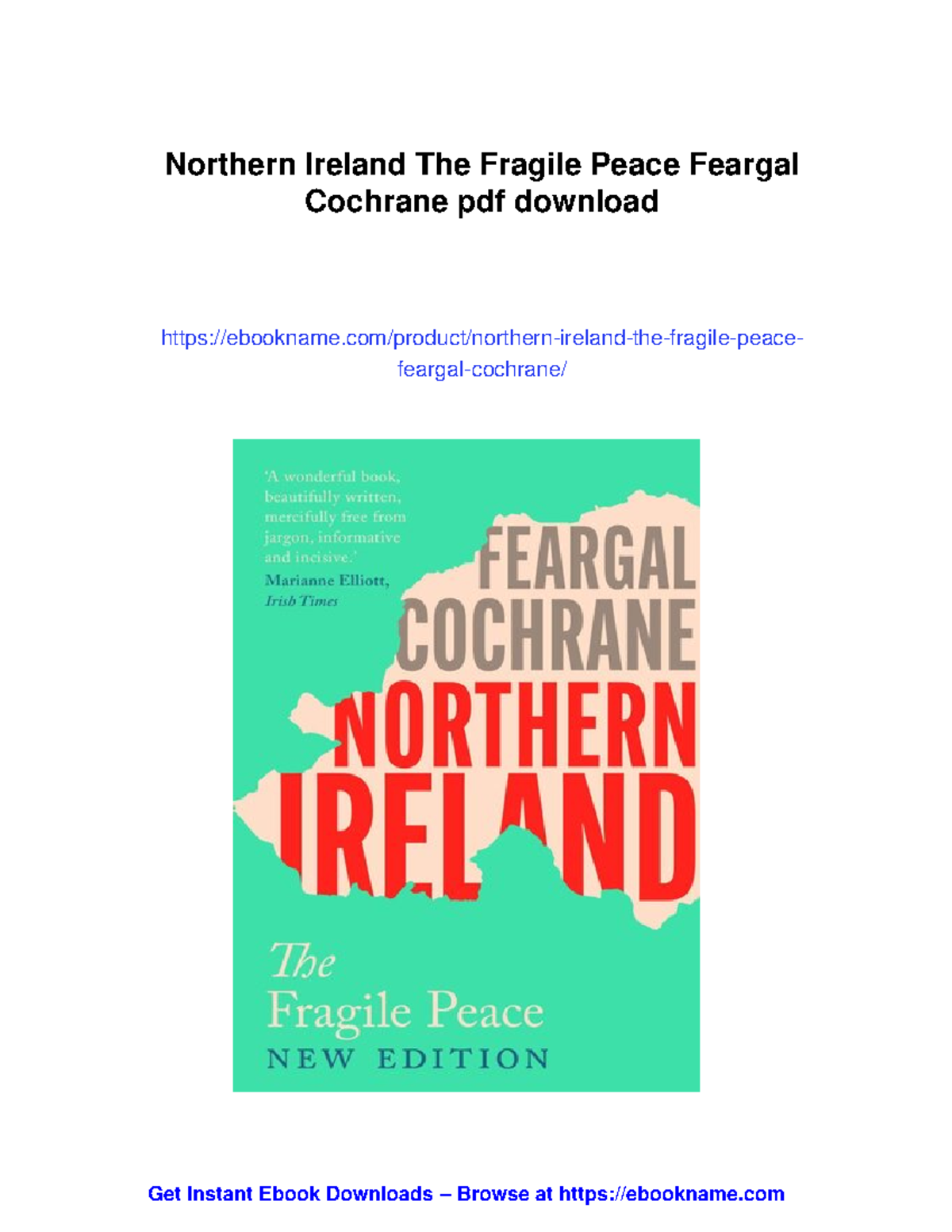 Northern Ireland: The fragile peace - A study of conflict resolution ...