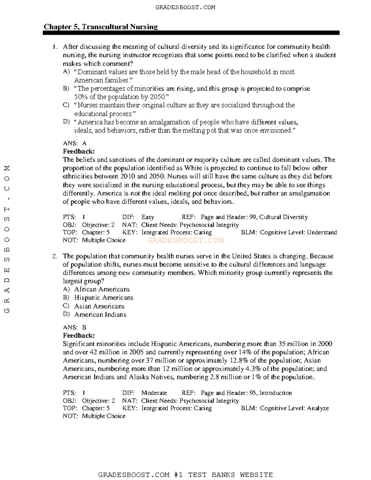 Chapter 1 - practice questions - G R A D E S B O O S T. C O M Chapter 1, The Journey Begins ...