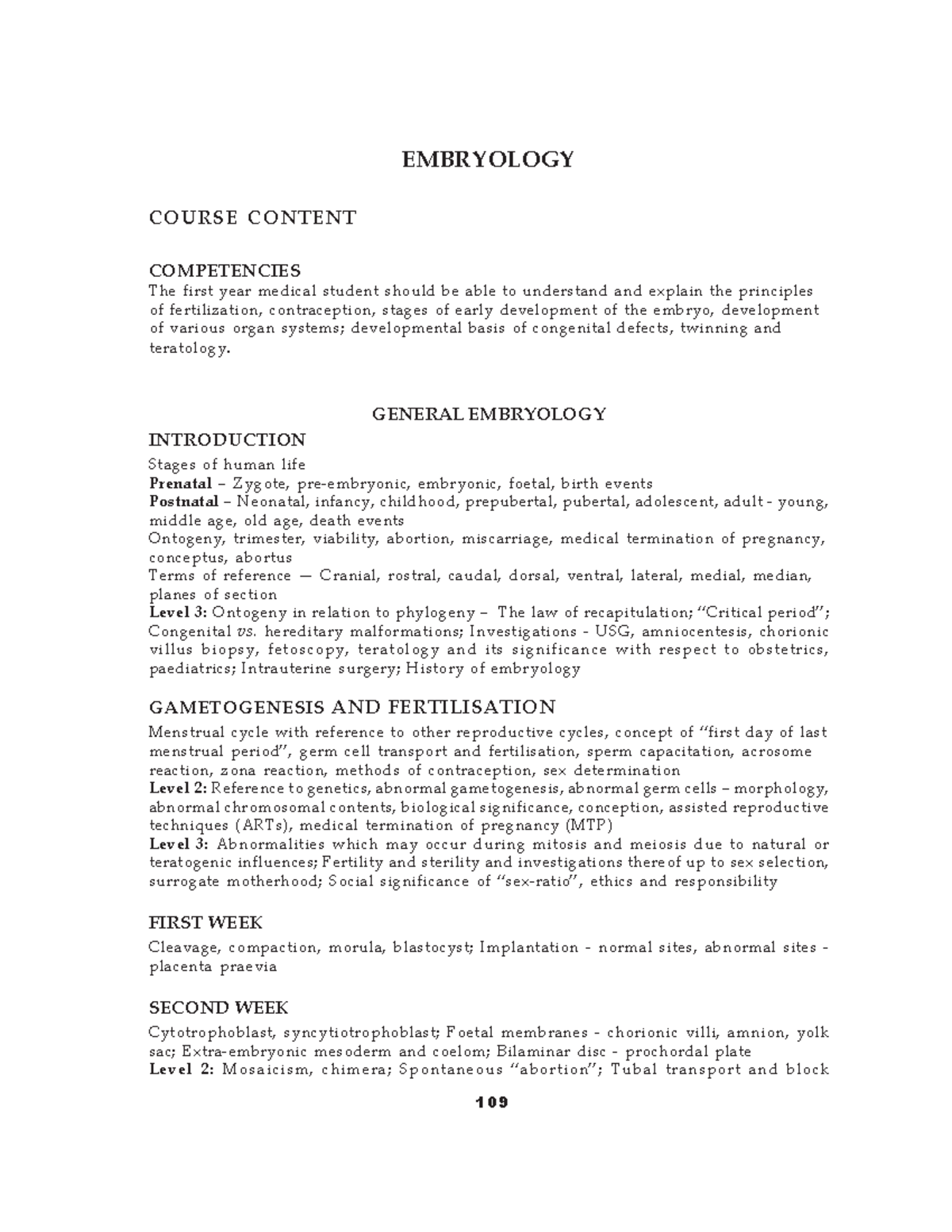 General Embryology 1: In-depth Study of Human Development - Studocu