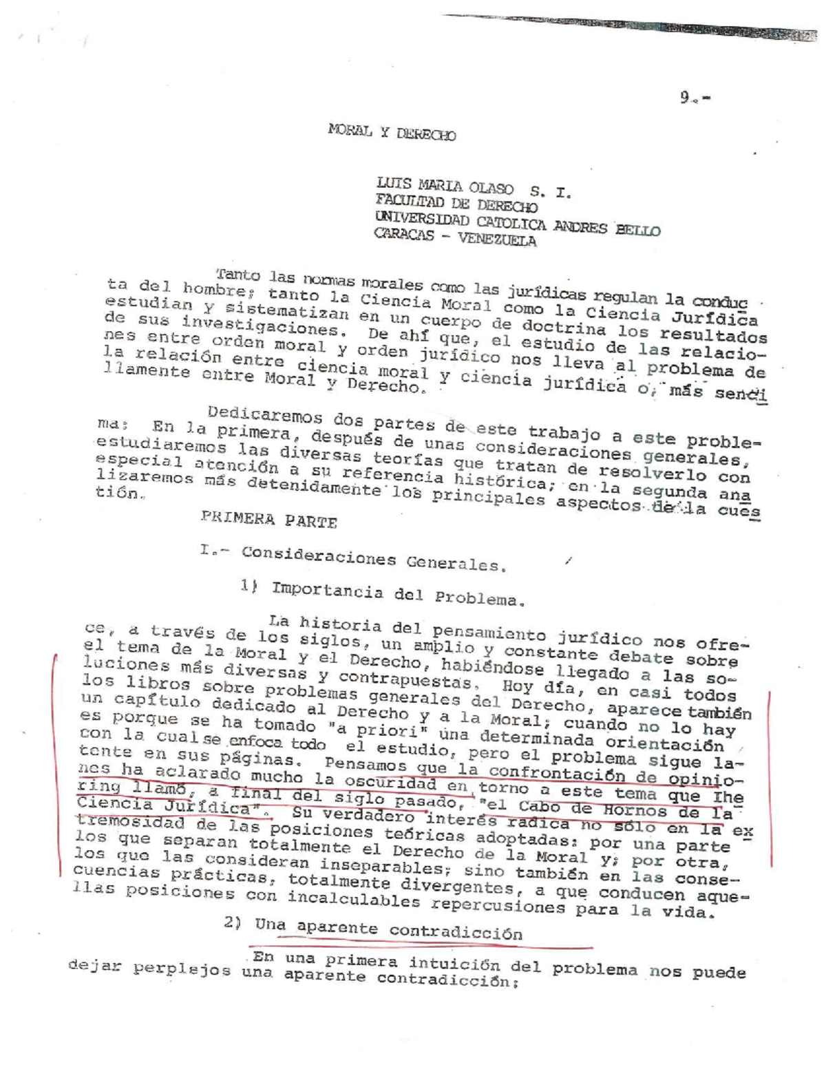 Moral y Derecho: Consideraciones Generales - LUIS MARÍA OLASO S.I ...