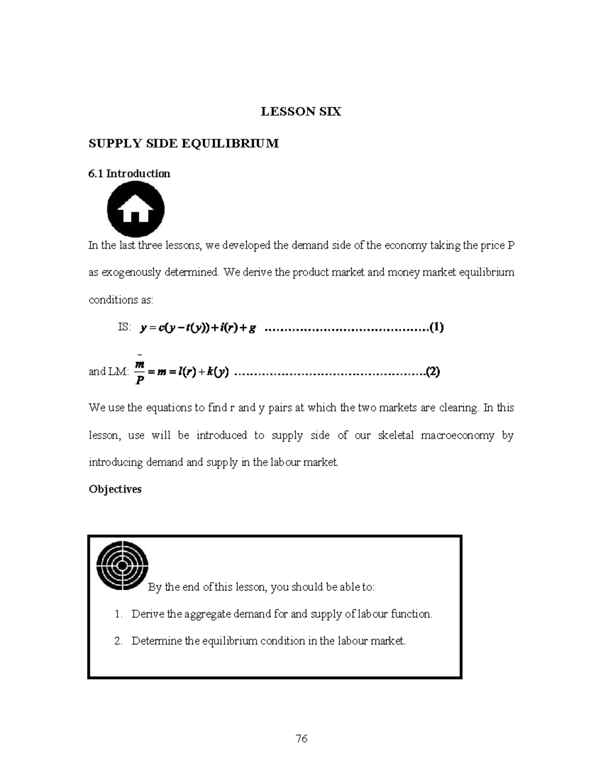 Supply-Side Economics (LESSON 6): Labor Demand and Market Equilibrium ...