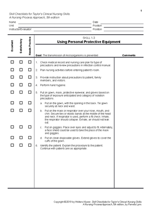 Irrigating a Nasogastric Tube Connected to Suction - 1 Skill Checklists ...